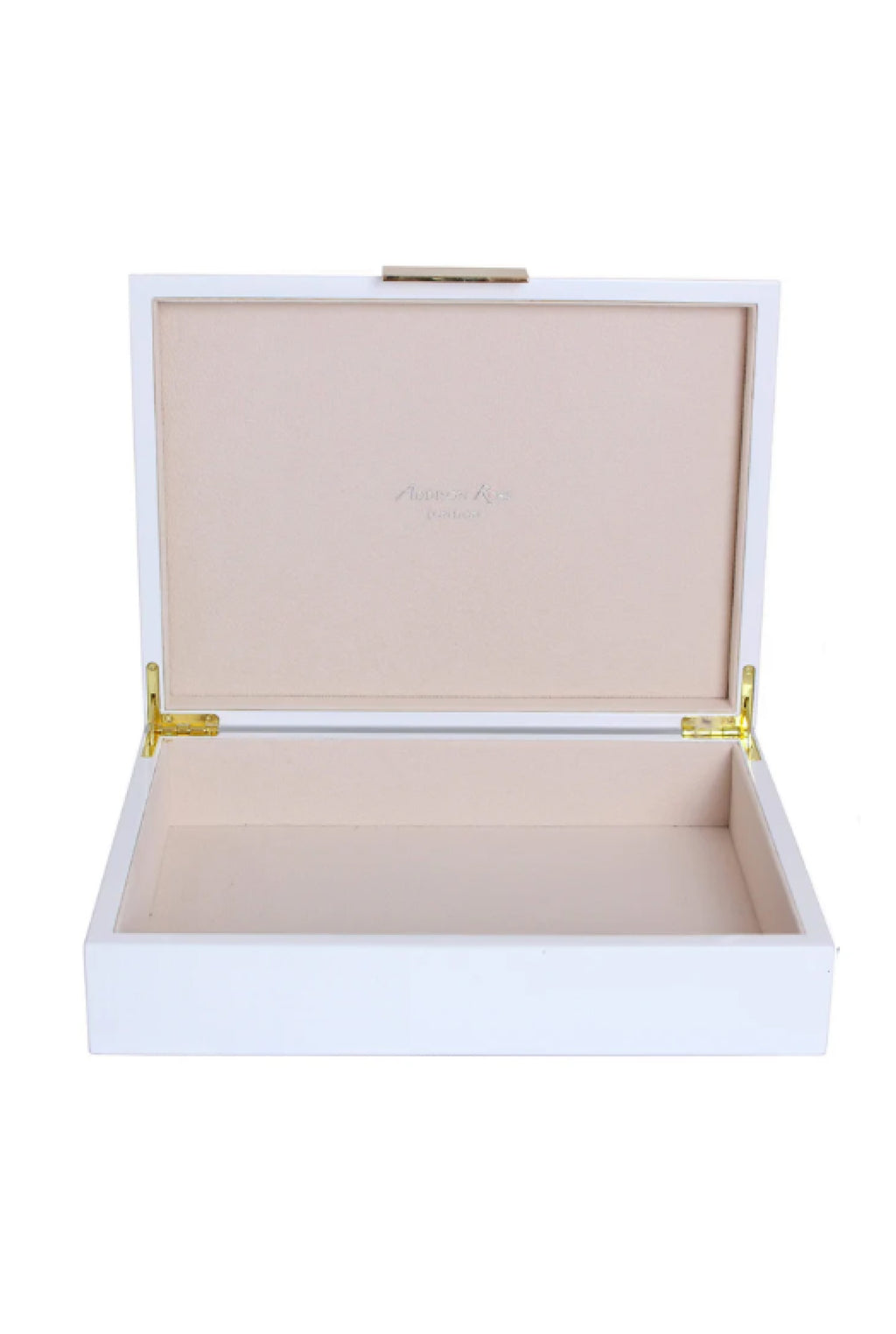Large White Lacquer Box With Gold – Atelier Modern